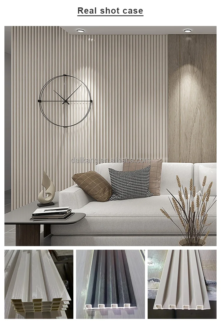 Plastic Wall Panels WPC Interior Decorative Flute Interior Wall Panels ...