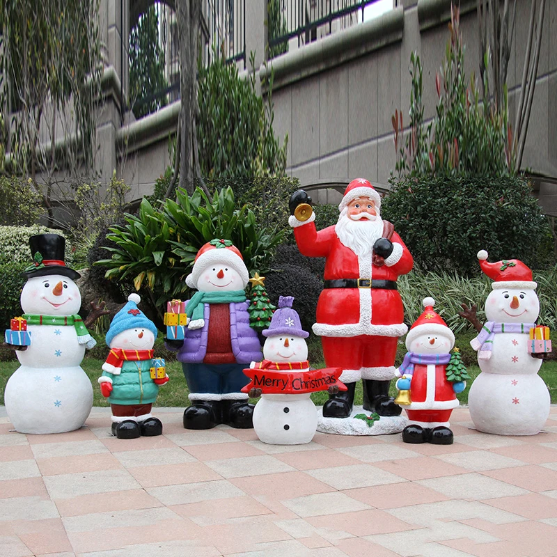 Fiberglass Sculpture - Life Size Statue of Santa Claus