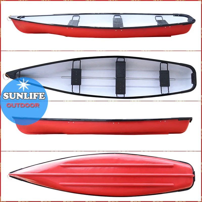 Hot-sell Plastic Fishing Canoe/Kayak,Durable Big Size 16Ft Long for 4 ...