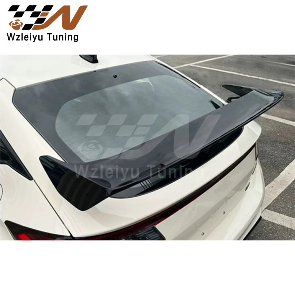 Type R Style Carbon Fiber Rear Trunk Spoiler Wing Fit For Honda Civic ...
