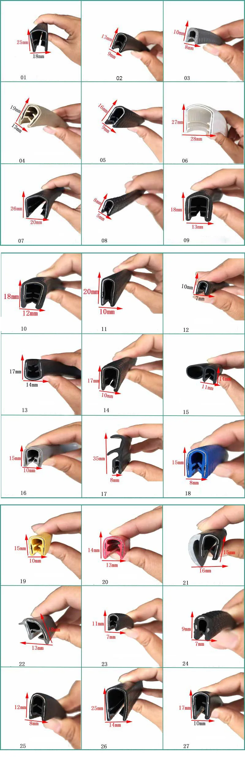 Car Door Sharp Edge Protector Strip - Dustproof & Soundproof