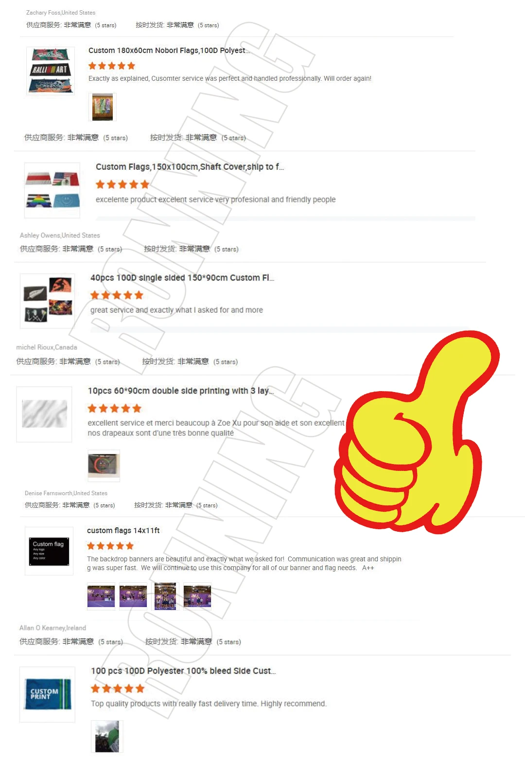 Customized Flags - Promotional Advertising 3x5ft Polyester Cotton