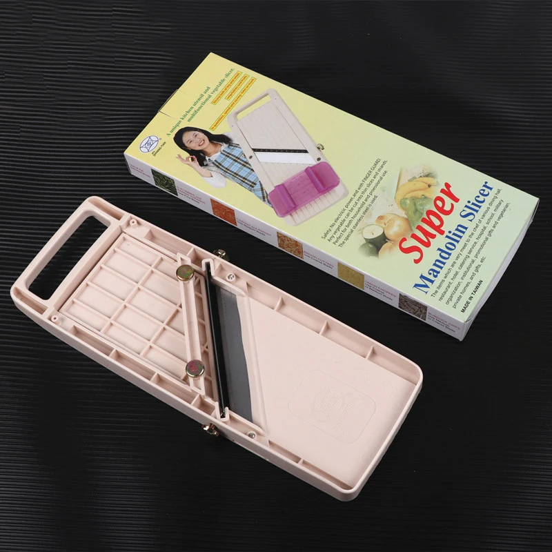 Wide Fruit Vegetable Chopper Cutter Super Mandoline Slicer With 4 ...