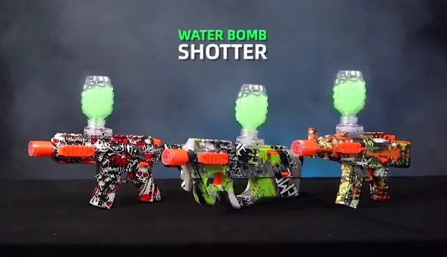 Hw M416 Splatter Gel Balls Blaster Gun Electric Fire-breathing Luminous ...