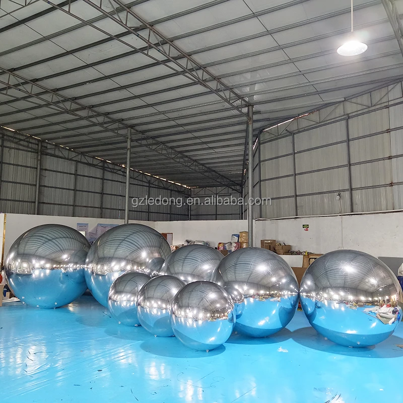 Large Mirror Balls Floating Mirror Ball Inflatable Silver Reflective ...