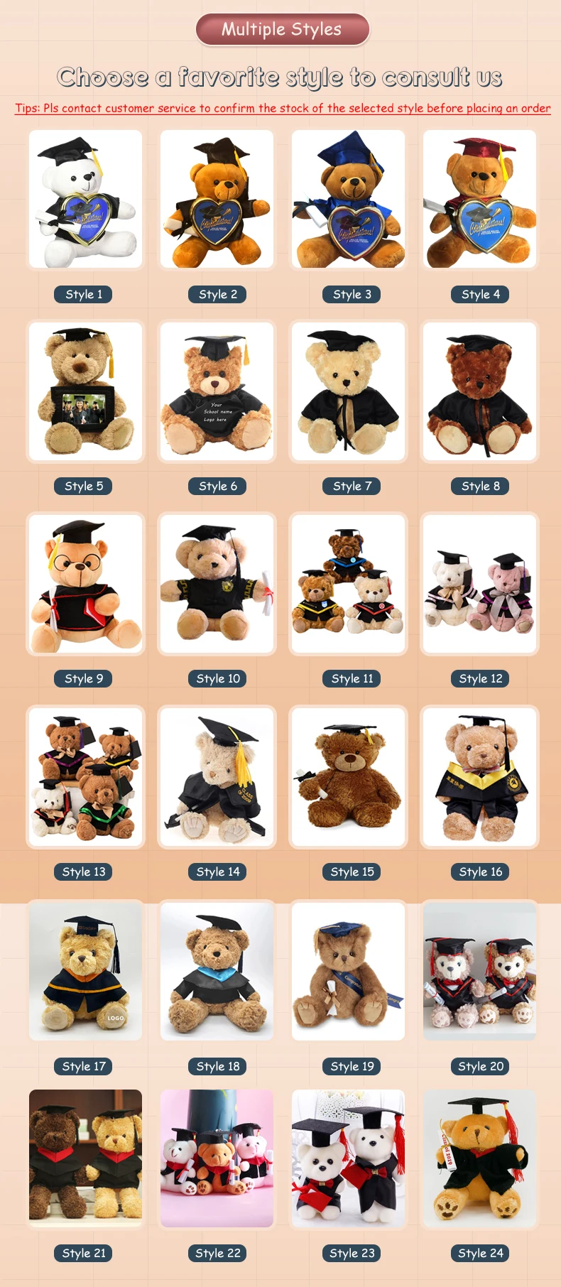 Custom Graduation Teddy Bear - Perfect Plush Toy Gift