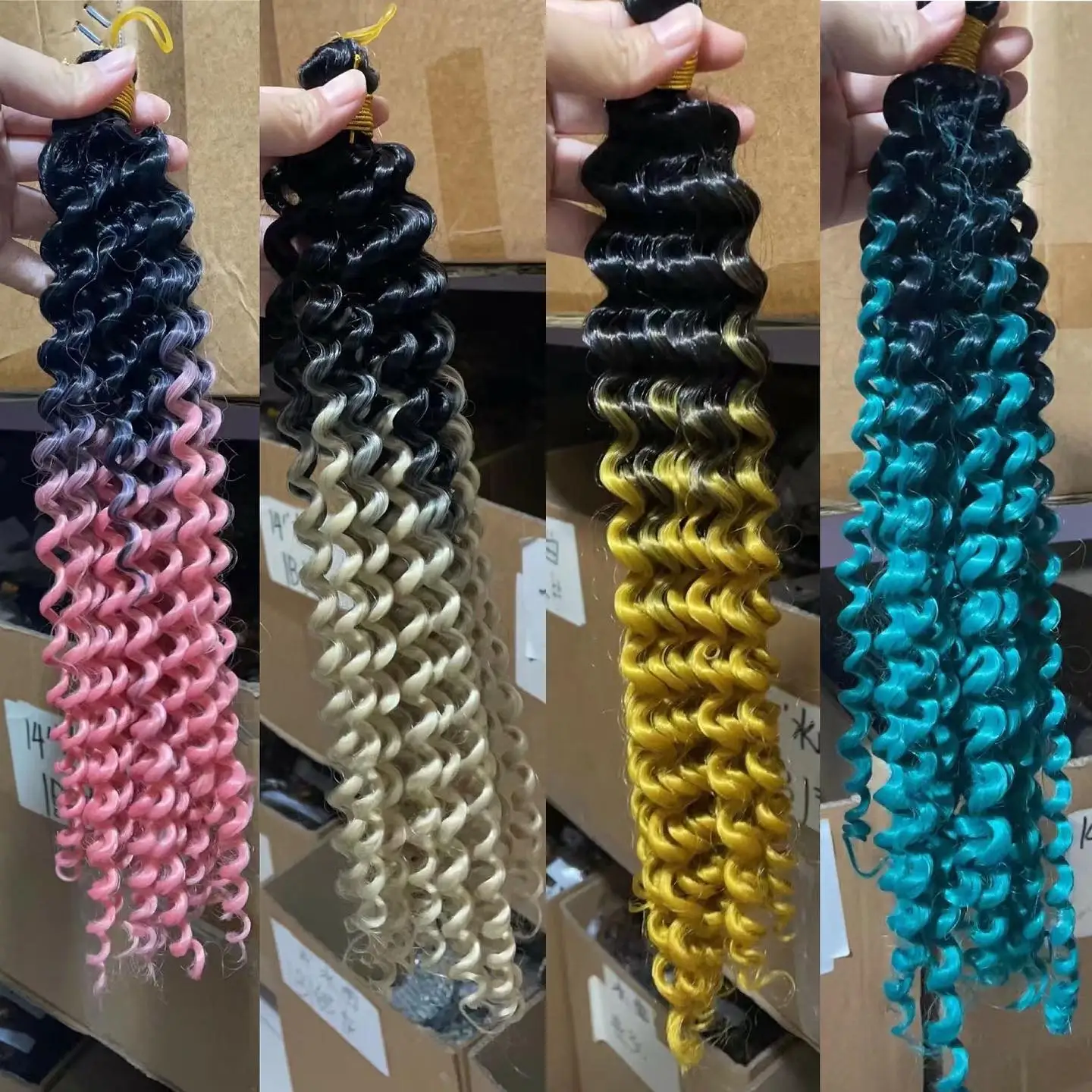 Rebecca Deep Wave Crochet Hair Boho Style Deep Twist 20inch 28inch ...