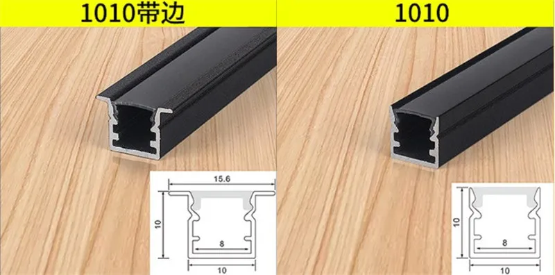 30x20x1000mm Black Led Line Light Surface Mounted Recessed Led Bar ...