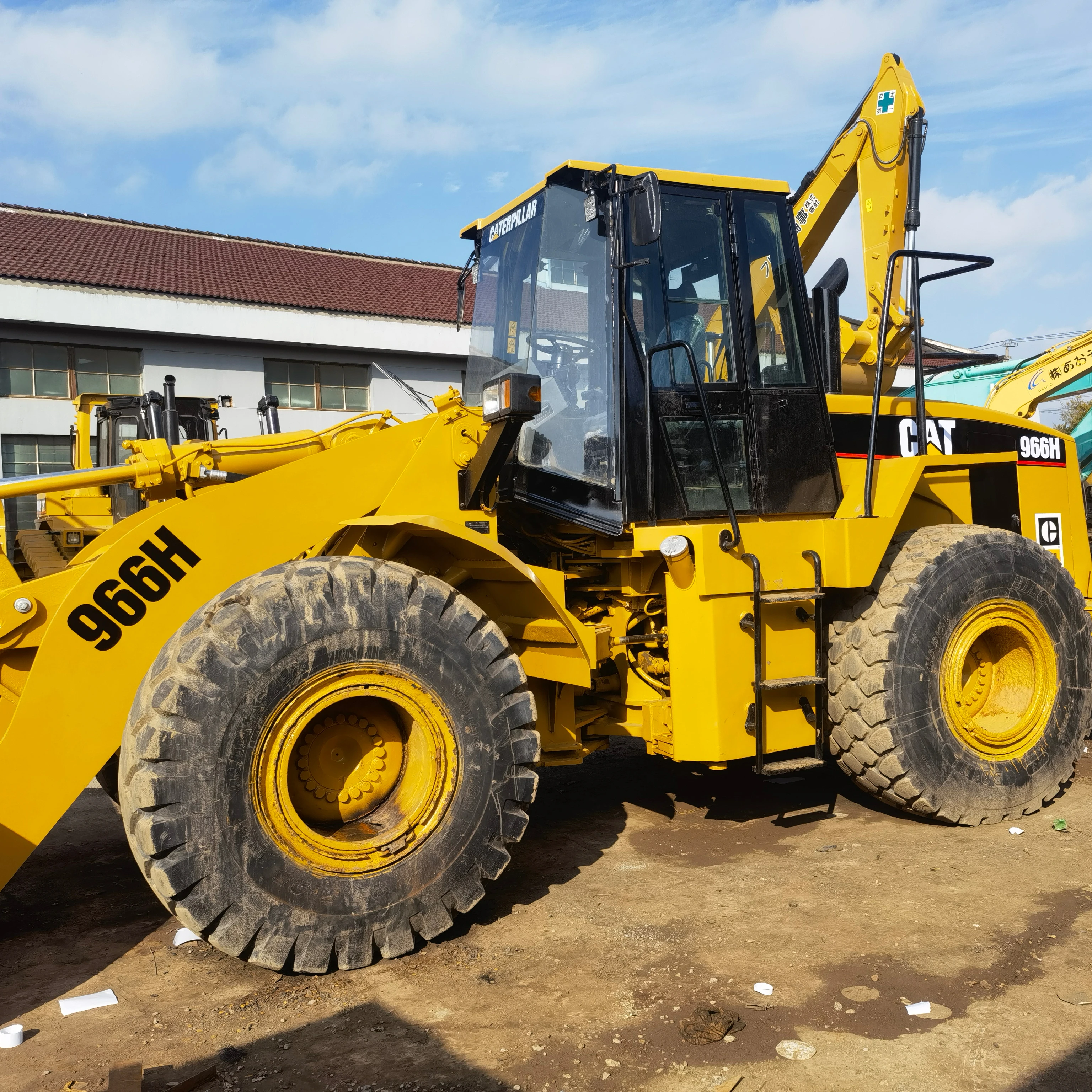 used loaders CAT Caterpillar 966h Japan second hand CAT 966H Wheel ...