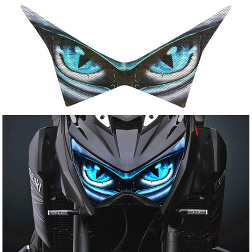 Kawasaki Z800 Z250 Z300 Headlight Sticker Guard - 3D Motorcycle ...