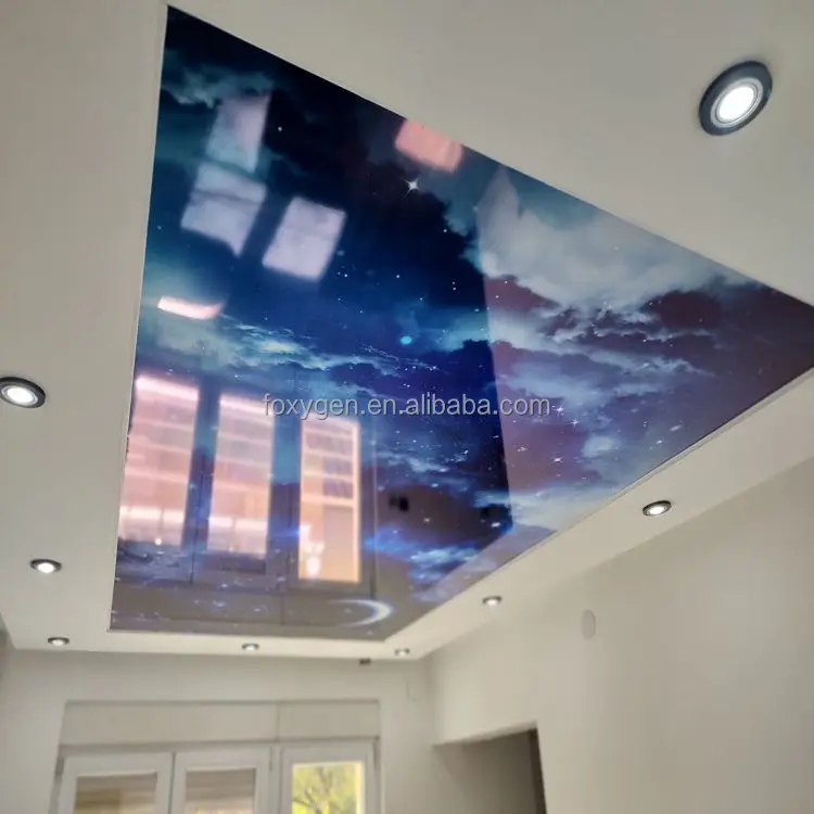 Kids Room Decorative PVC Stretch Ceiling Film Plafond Tendu Film 3D UV ...