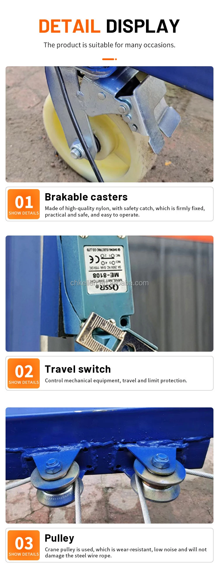 300kg 500kg Electric Lifting Ladder Vertical Electric Scaffolding - Buy ...