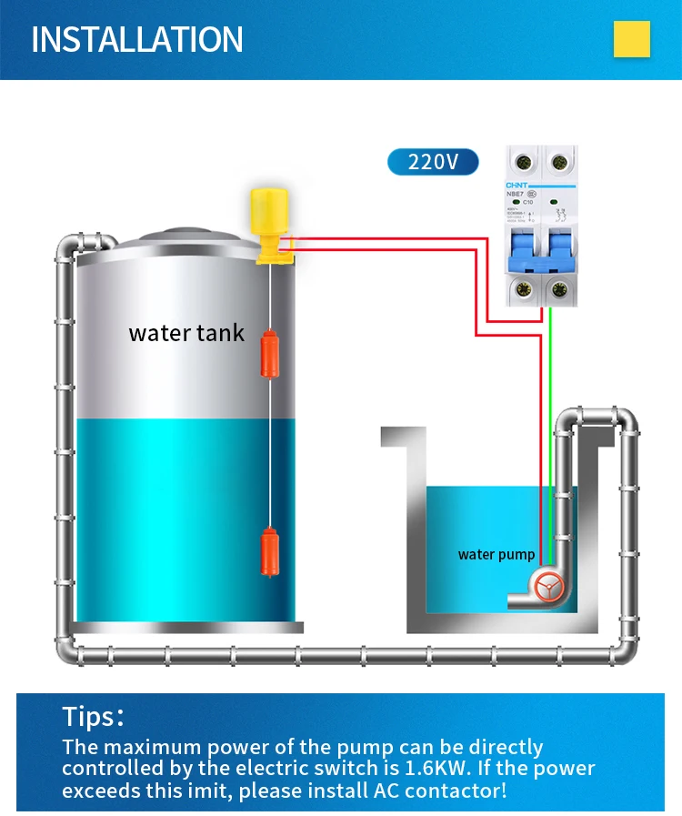 70ab Water Level Float Switch For Water Tank And Wate Pump Float Liquid ...