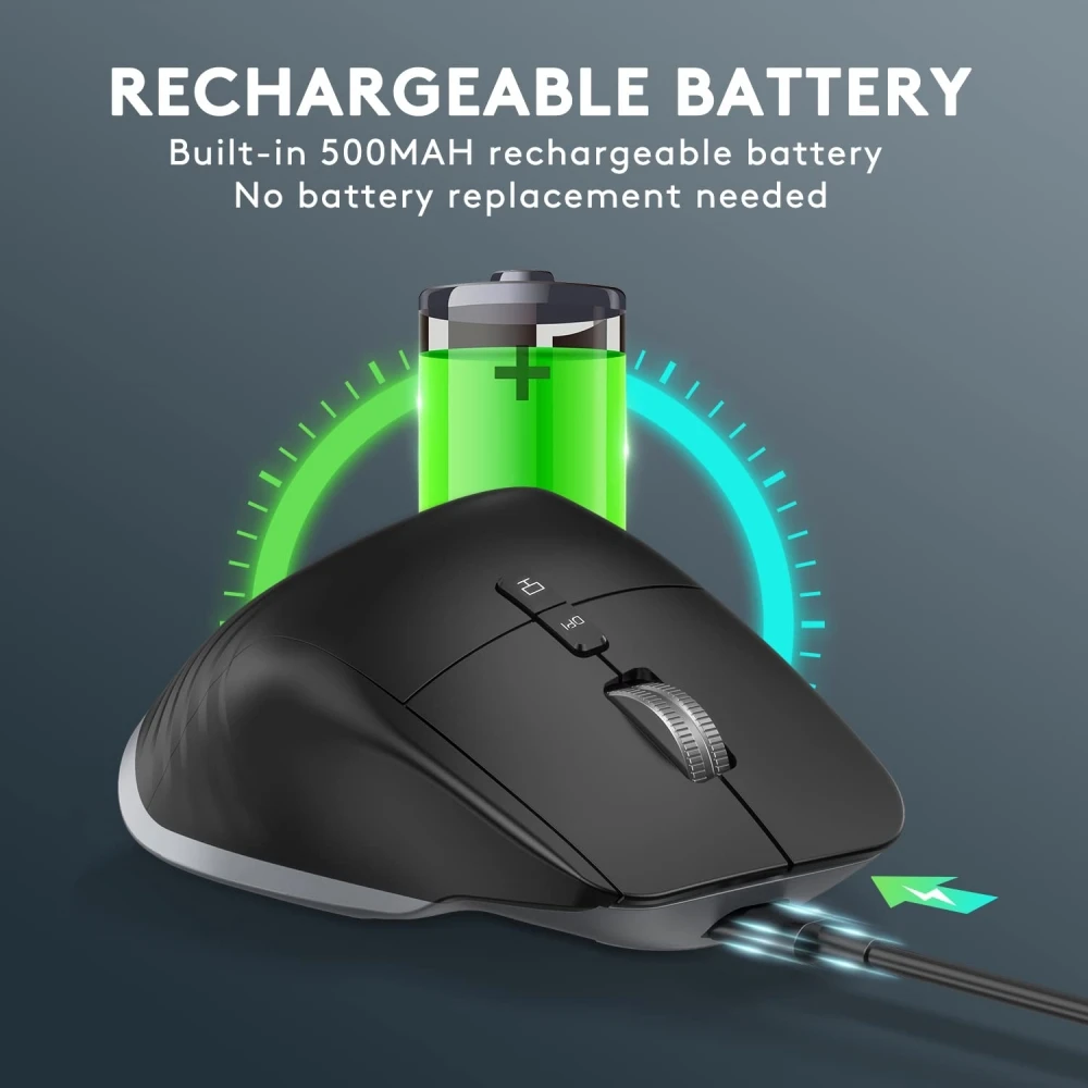 Gaming Wireless Multi-Device Mouse USB Interface BT 5.0 4.0 2.4G ...