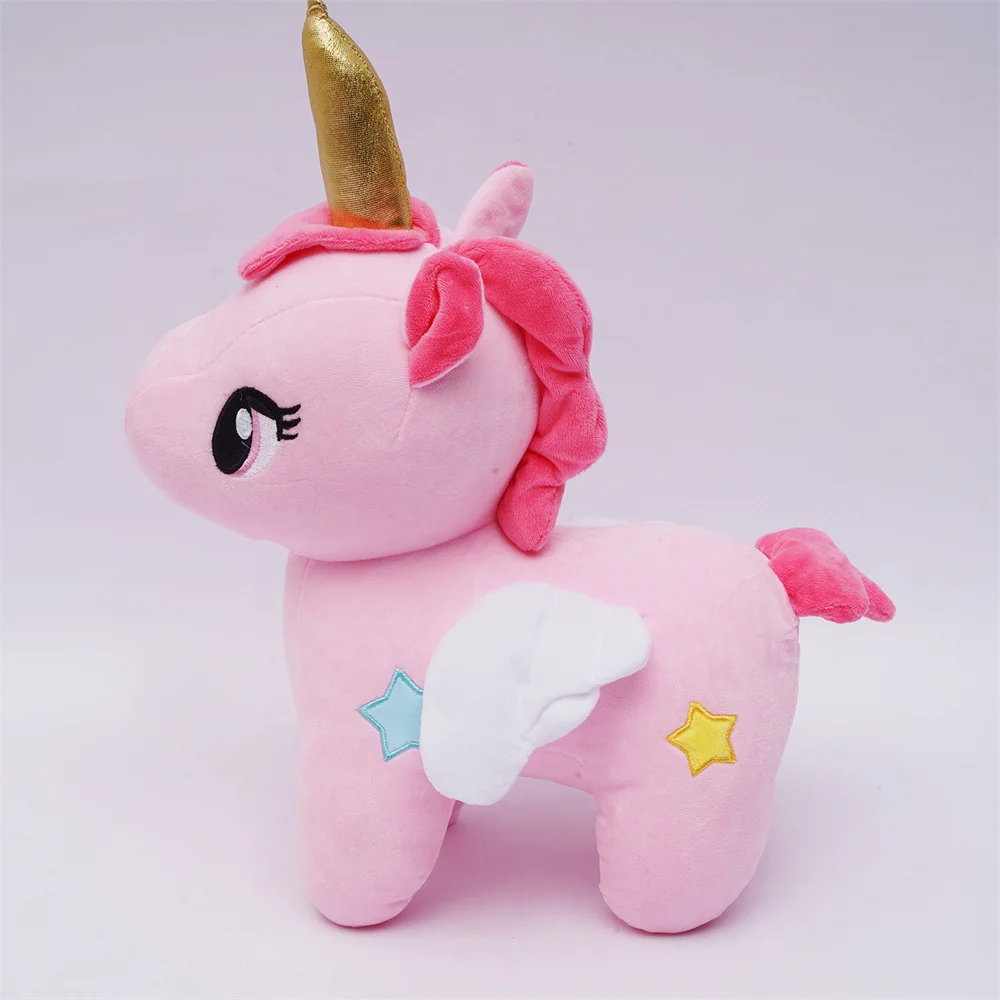 Plush Toy Cute rainbow unicorn Toy Angel wings unicorn Stuffed Animal ...