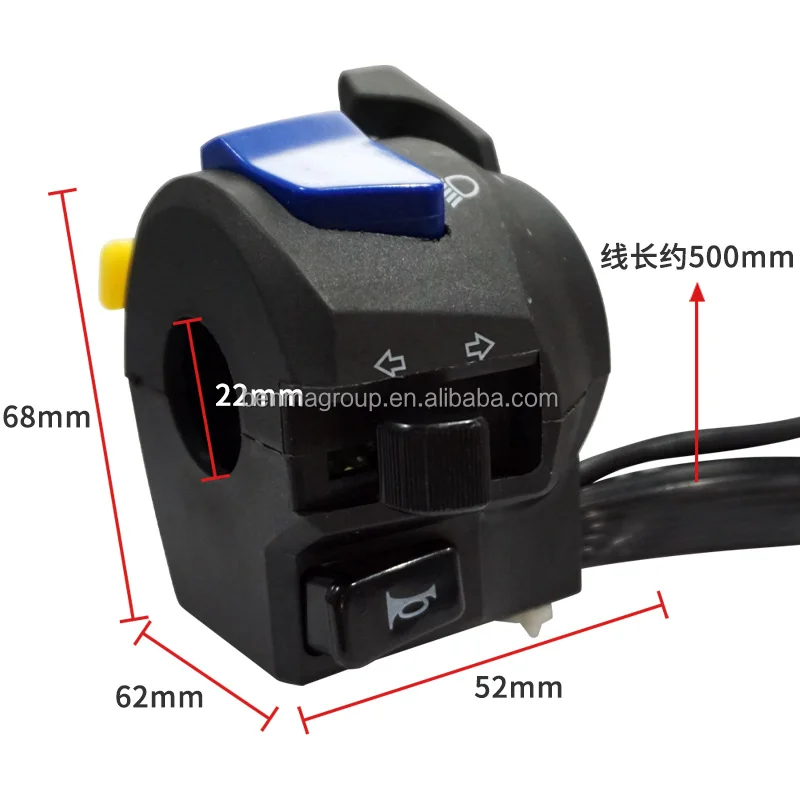 Universal Model Motorcycle Spare Parts 22mm Horn Switch Headlight Start ...