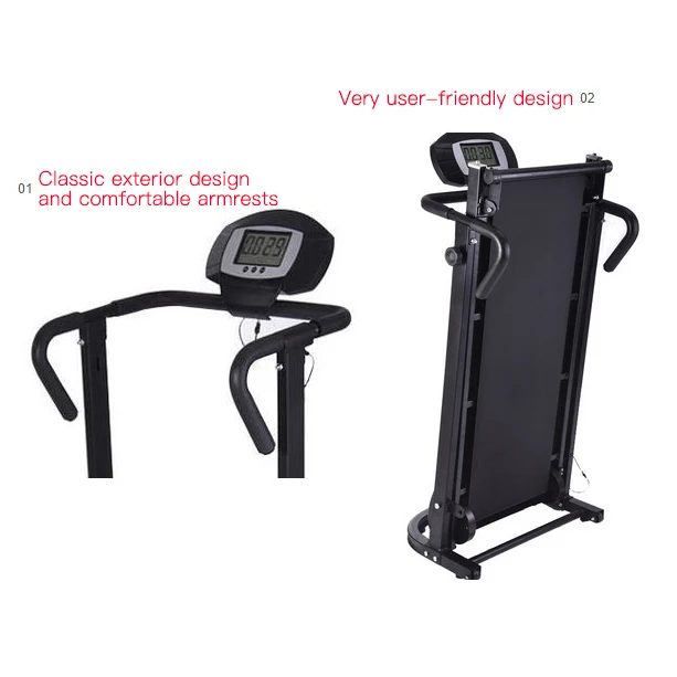 Factory Sale Indoor Portable Foldable Treadmill Handle Extension Gym ...