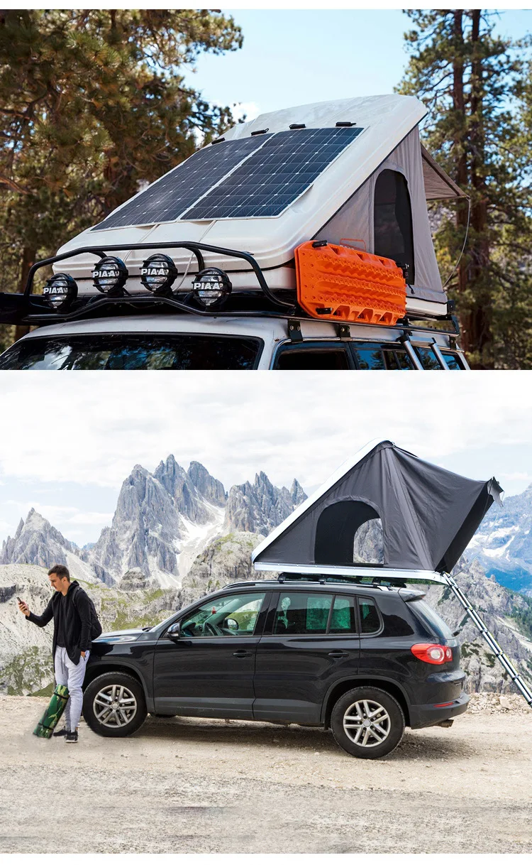 Wholesale Rooftop Tent Aluminum Roof Tent Top Hard Shell Outdoor ...