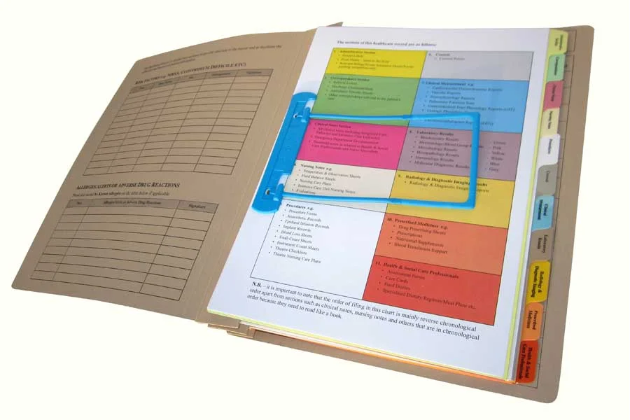 Wholesale PVC Report File Patient File Folders for Hospital