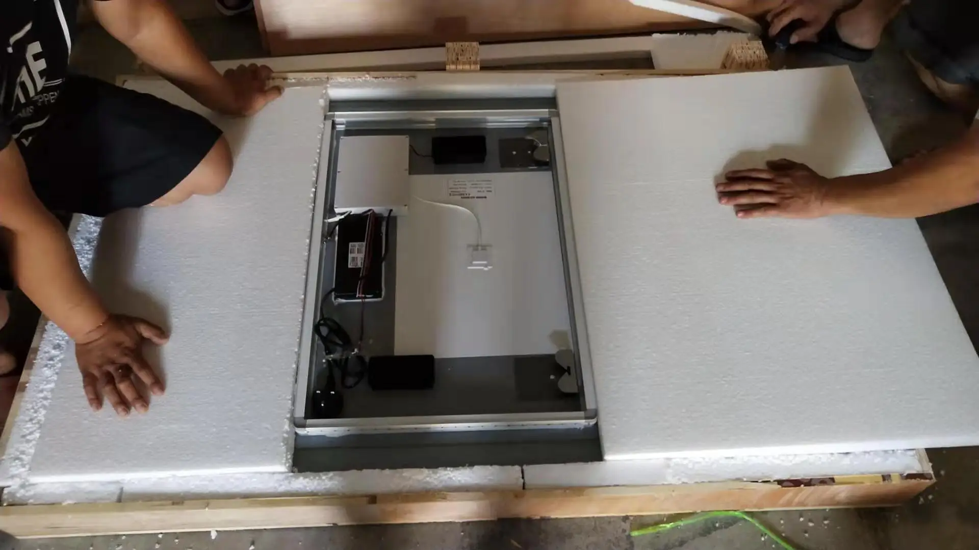 Custom Rectangular Smart Defogging Touch Sensor Led Makeup Wall Mirror ...