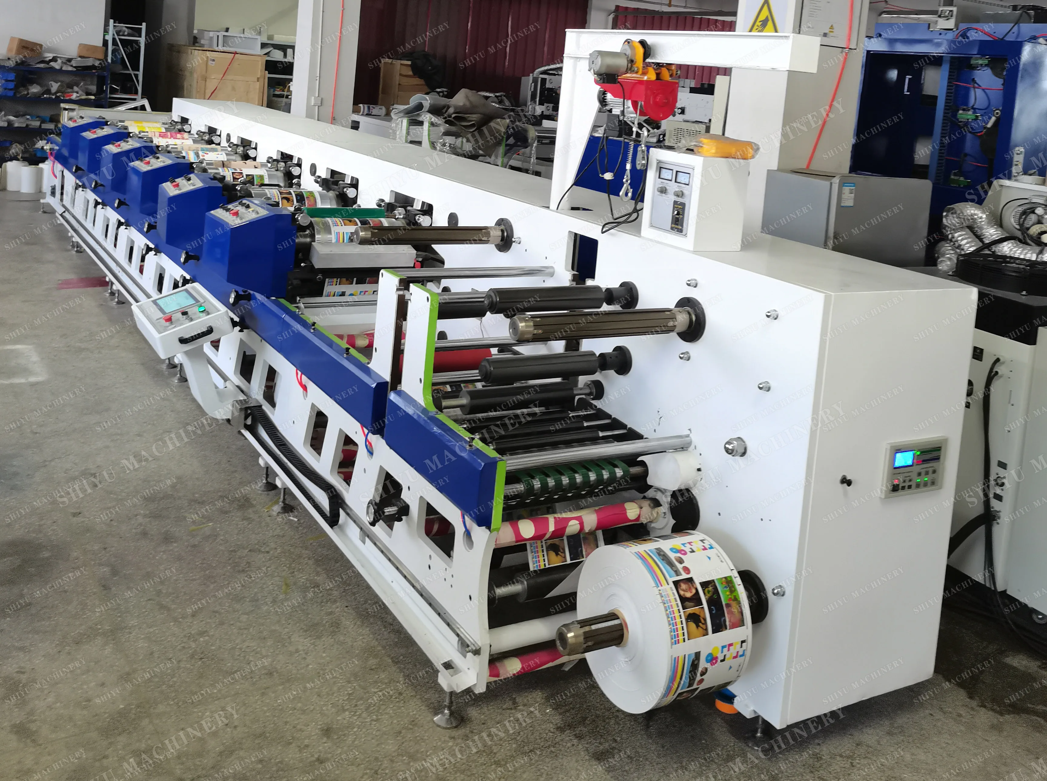 Top Unit Type Sy560 Paper Label Paper Flexographic Printer Flexo ...