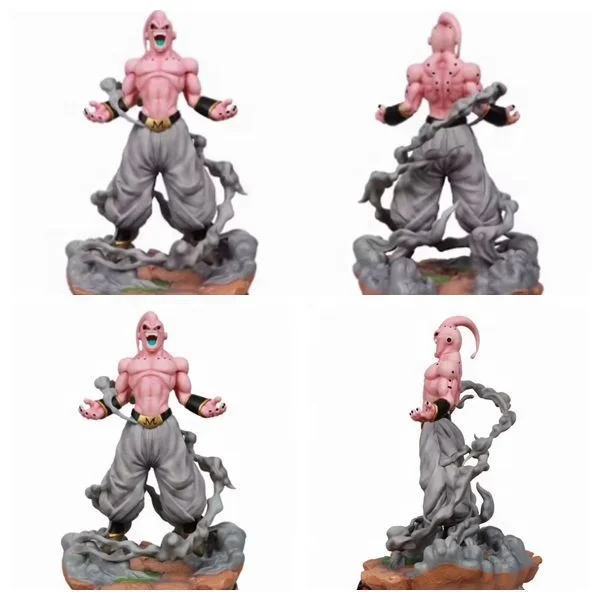 46cm Anime Dbz Super Saiyan Gk Super Big Buu Action Figure Pvc Model ...