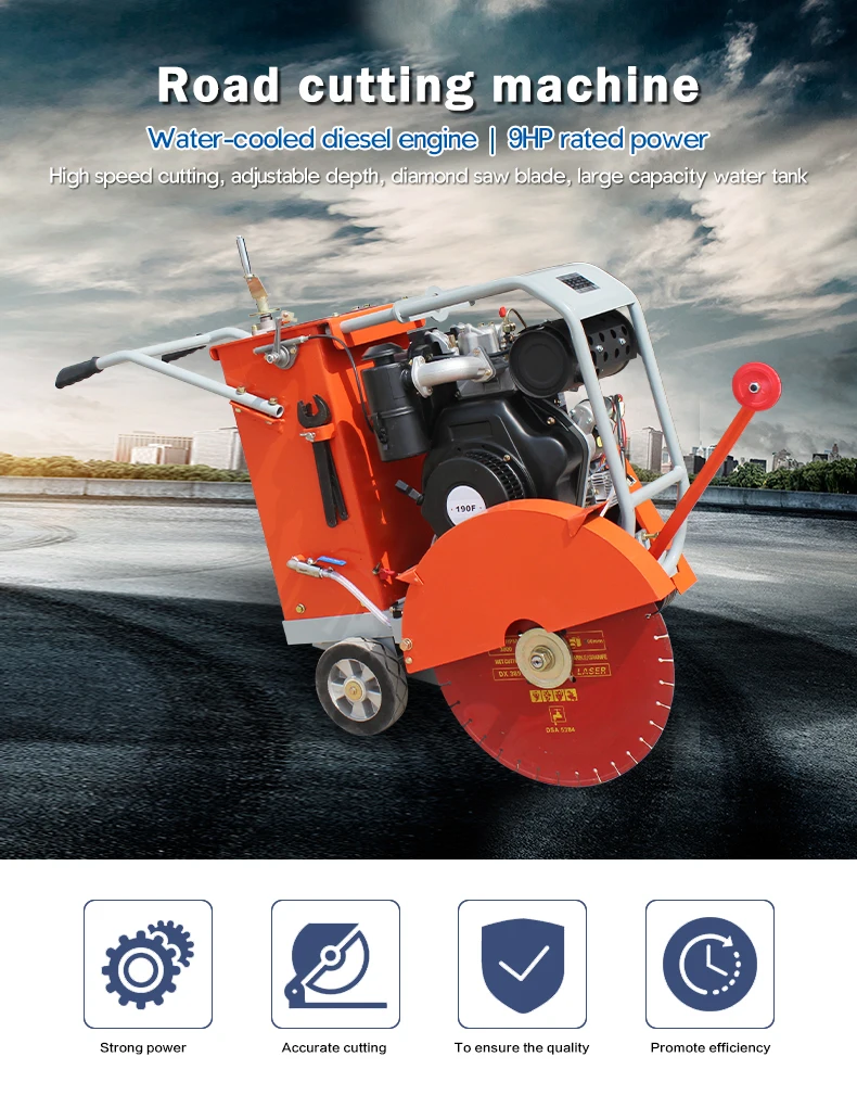Road Saw New Design Asphalt Concrete Groove Cutter Q500