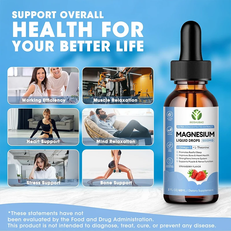 Custom Sizes Magnesium L-Threonate Drops - Energy Supplement