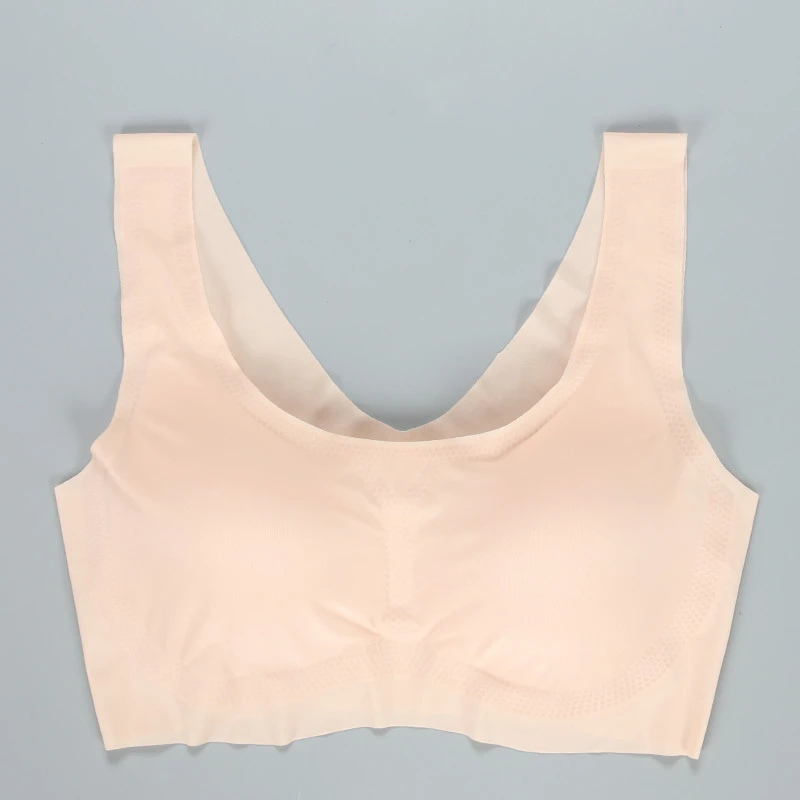 Woman Large Maxi Bras Sexy Seamless Wire Free Push Up Bra Plus Size ...