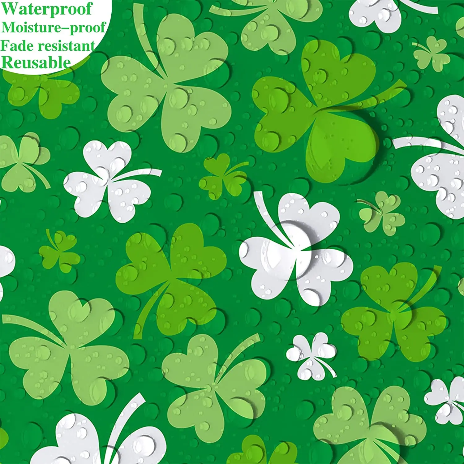 Spring Shamrock Tablecloths St.patricks Day Disposable Rectangular ...