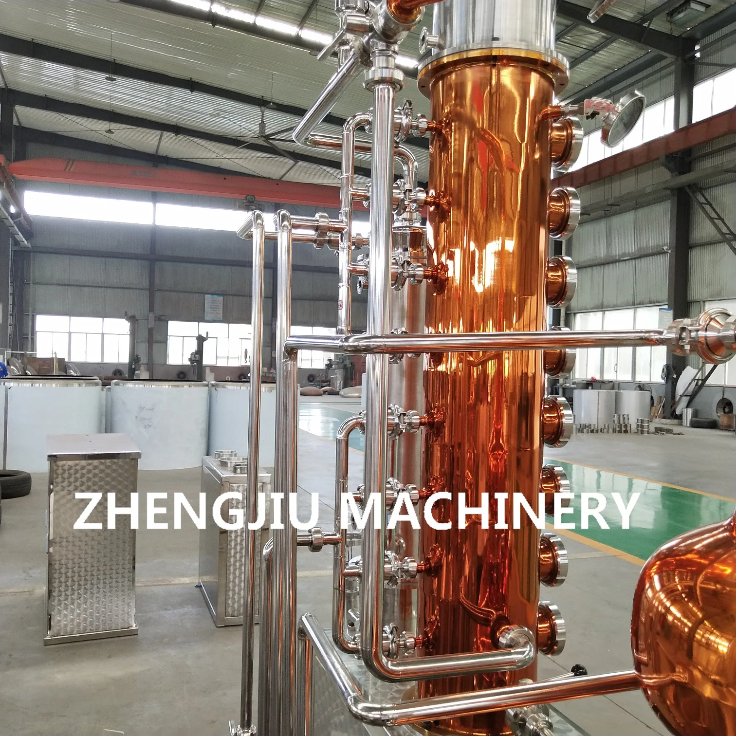 ZJ 300L New Copper Whiskey Still - Distillation Equipment