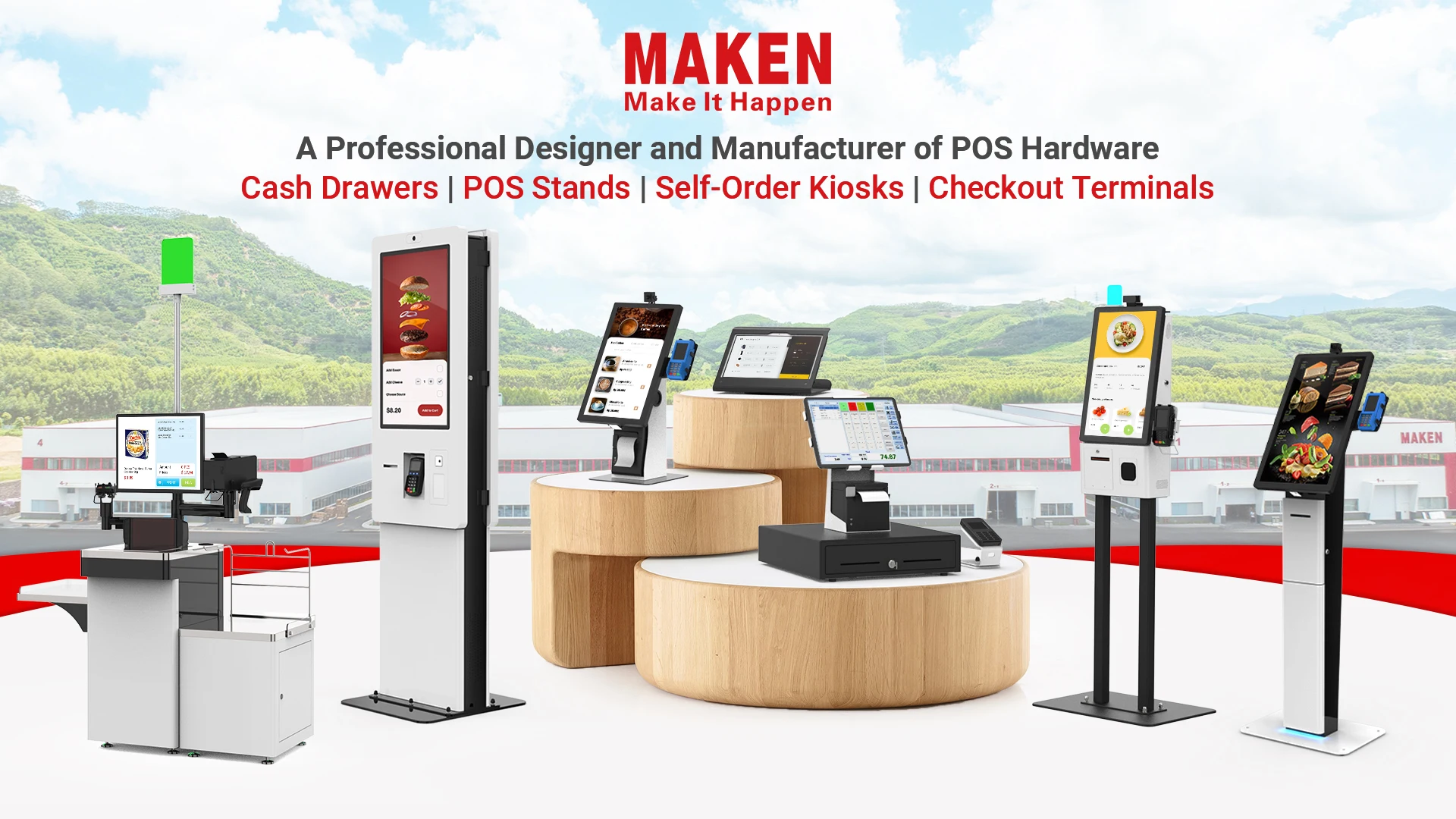 19 Inch Self Checkout Kiosk - Efficient Payment Solutions