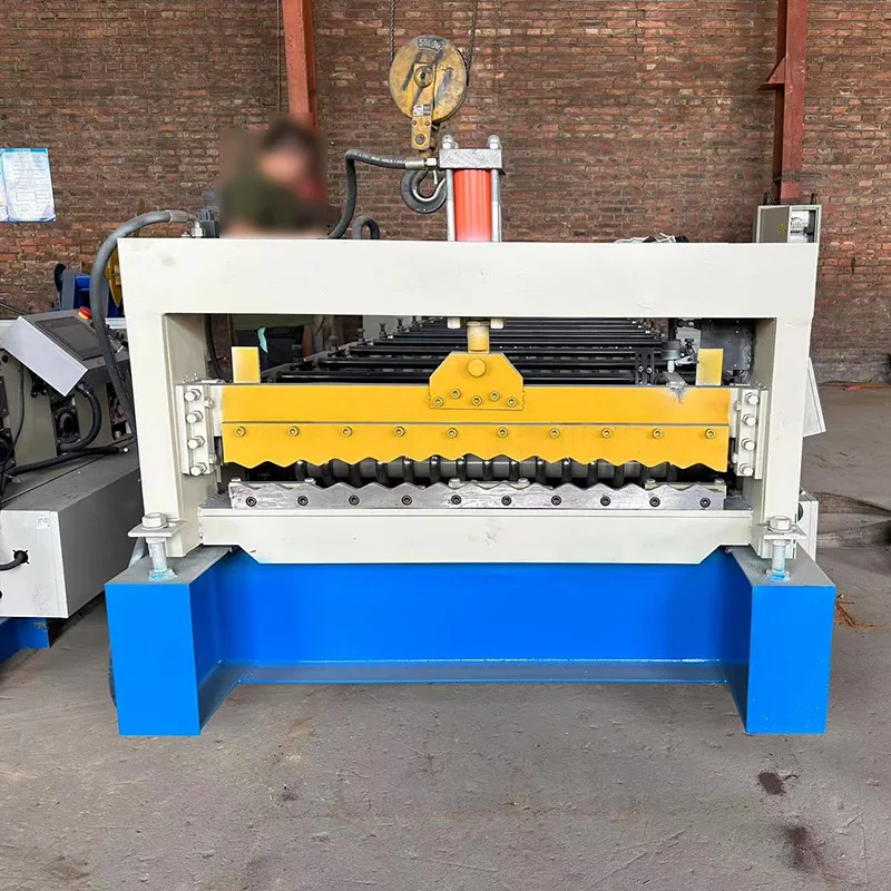 Metal Steel Trapezoidal Roof Sheet Roll Forming Machine - Buy Metal ...