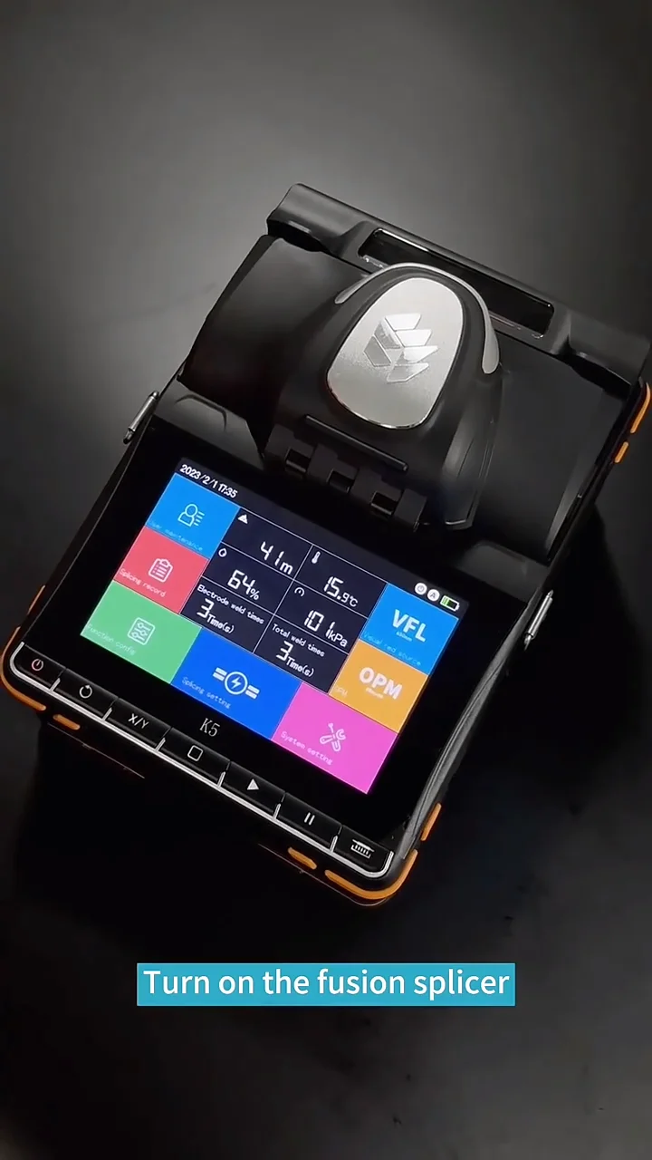 K5 Splicer Fiber Optic Splicing Machine 4 Core Cpu 5.5 Touch Screen ...