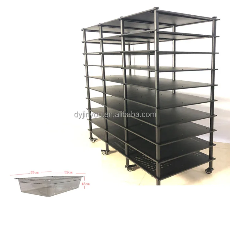 Metal Stacked 9-Layer Snake Rack - Ideal for Reptile Breeding