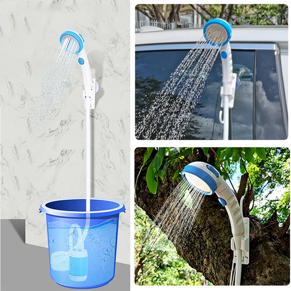 Outdoor Portable Rechargeable Camping Shower With Usb Shower Head With ...