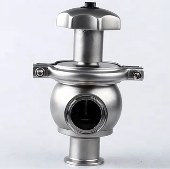 304 Sanitary Flow Control Valve 316l Stainless Steel Manual Flow Stop ...