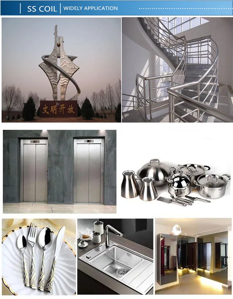 ASTM AISI JIS 403 410 430 Grade Stainless Steel Coil 201 316 304