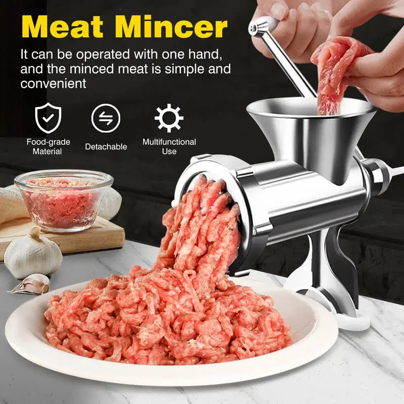 Manual Meat Grinder Sausage Maker Table Mount Pork Mincer Sausage ...