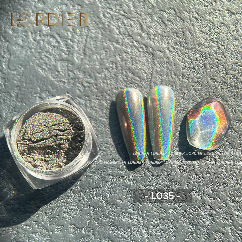 Laser Powder Spectra Flair Rainbow Pigment Color Powder Mirror Nail ...
