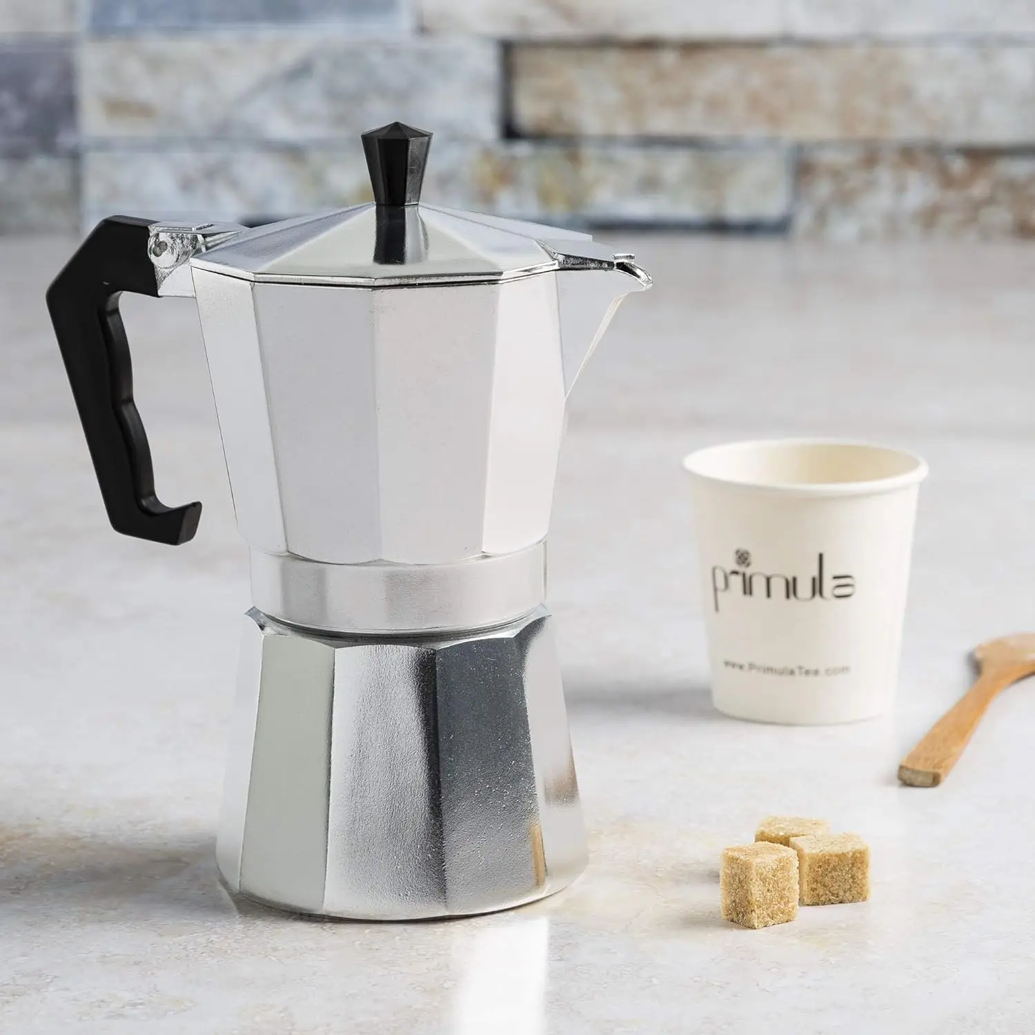 Aluminium Iconic Stovetop Espresso Maker - Moka Pot 6 Cups