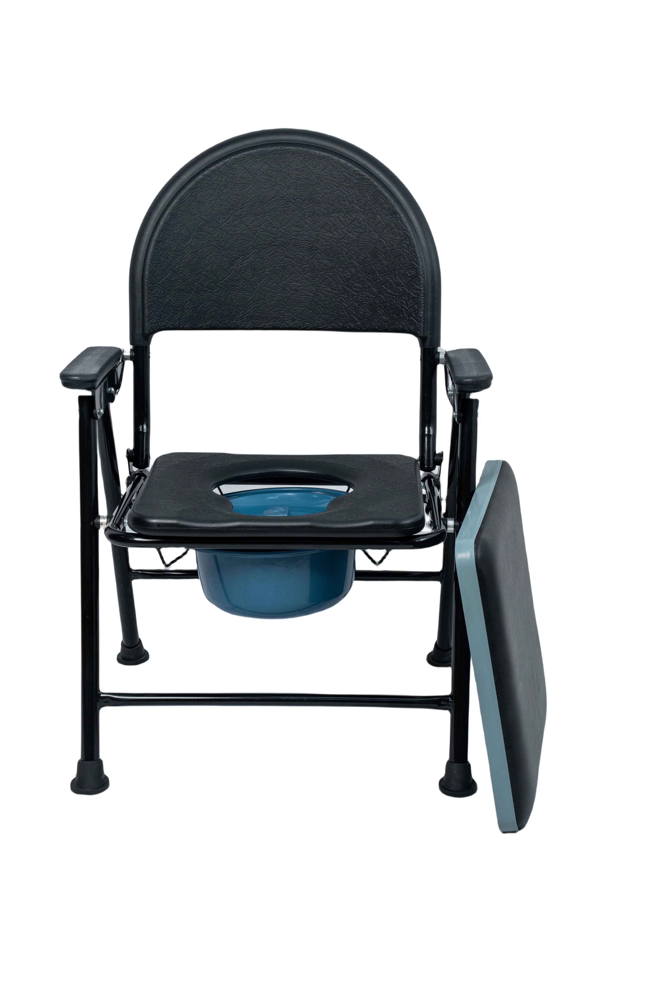 Adjustable Portable Home Care Steel Folding Toilet Commode Chair For ...