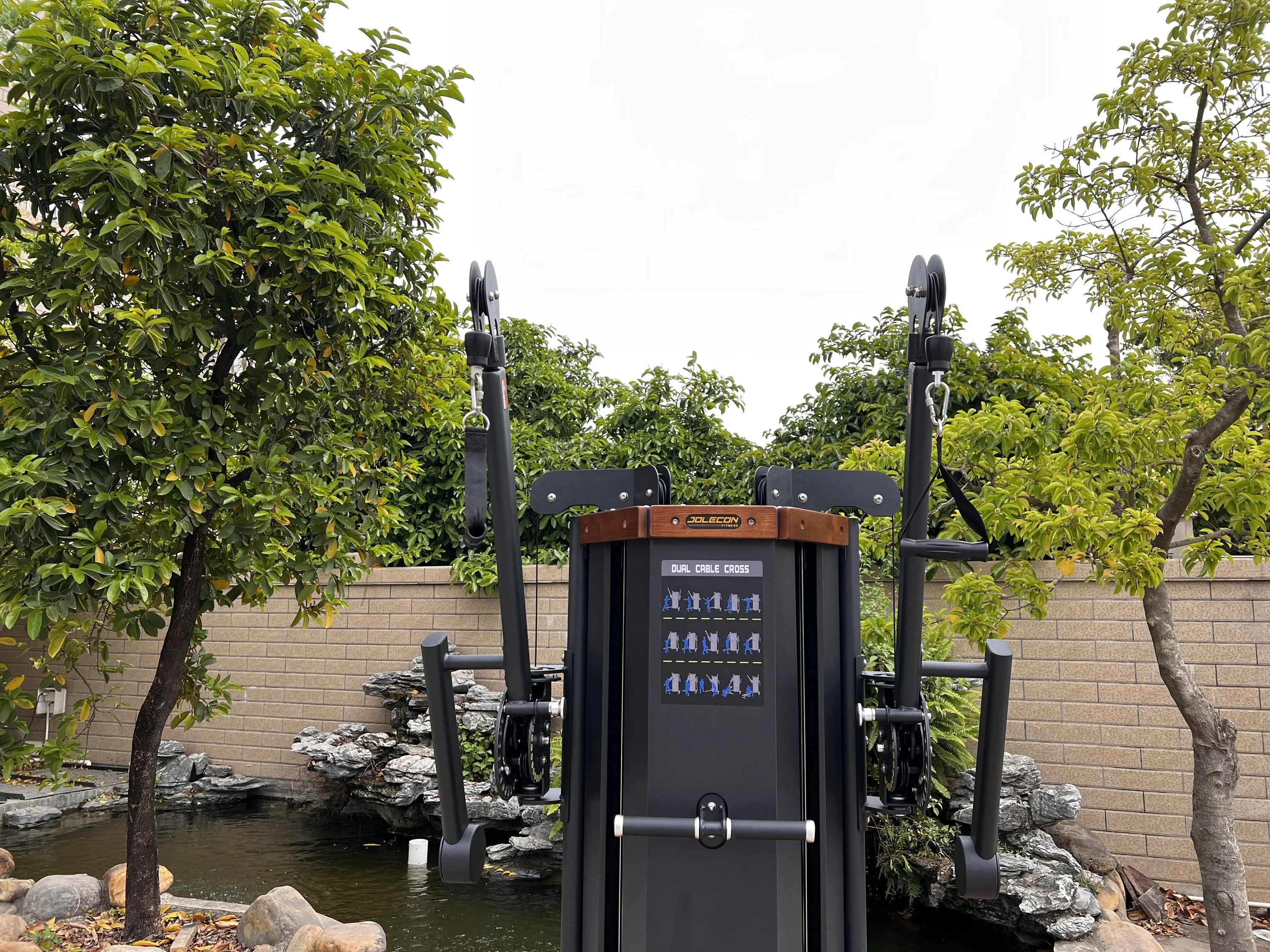 Jlc Fitness Adjustable Crossover Cable Dual Arm Pulley Machine ...