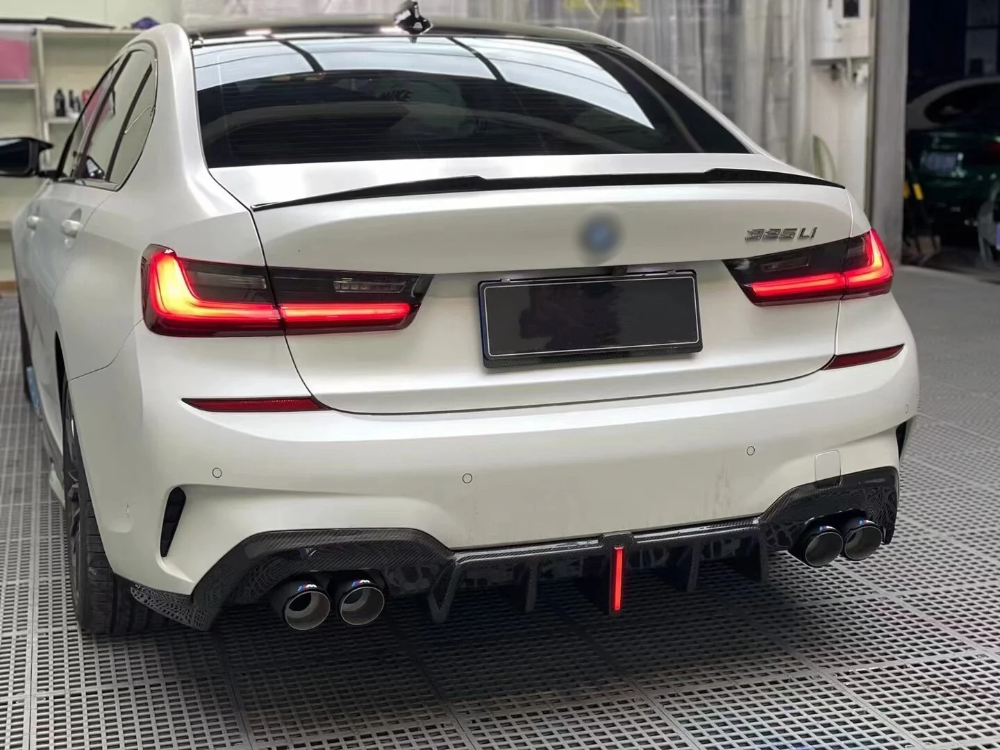 Kb Style Carbon Fiber Rear Diffuser For Bmw 3 Series G20 G28 2019+ Rear ...