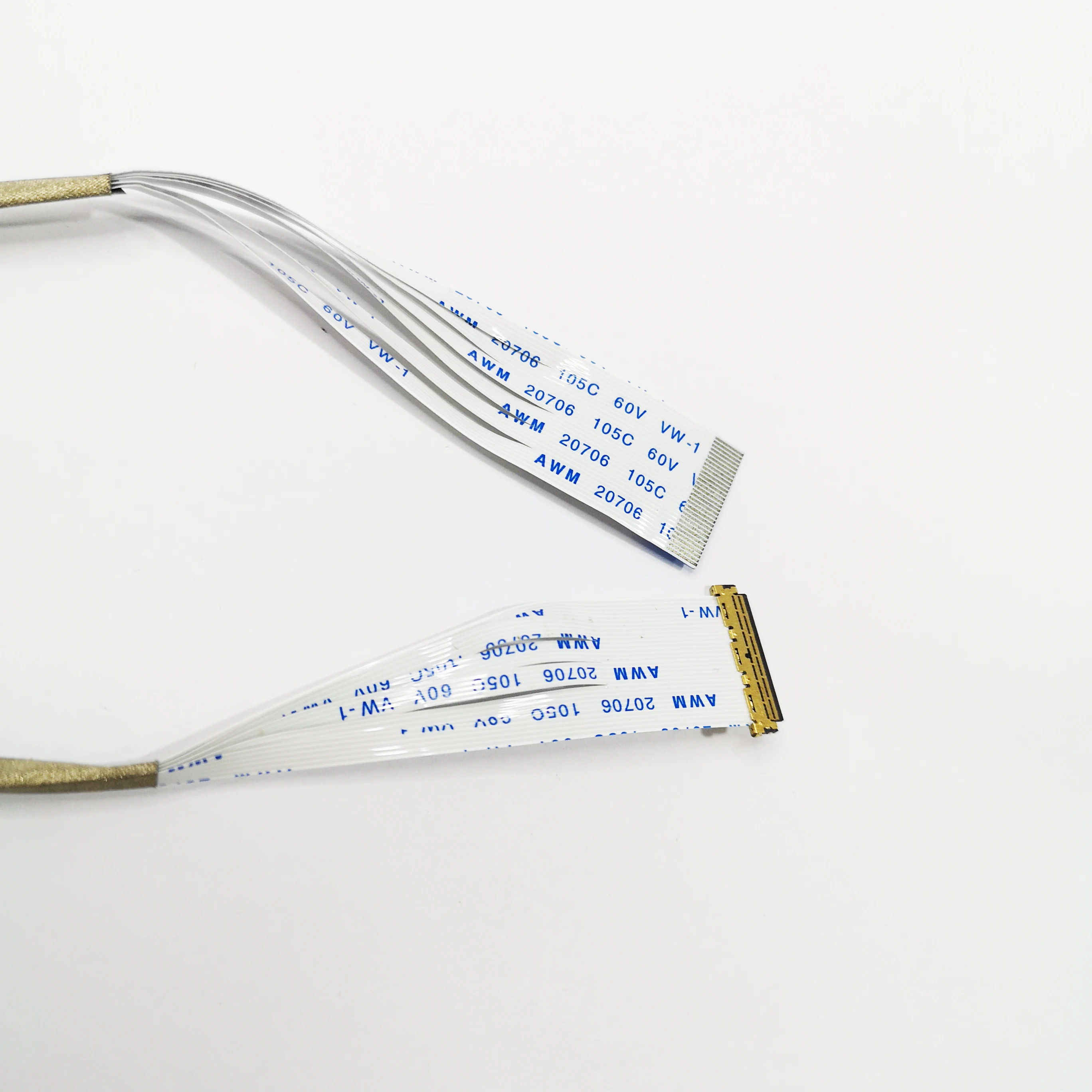 Wire Harness Flat Flexible Awm 20706 105c 60v 0.5m 30pin Lvds Lcd 0.4mm ...
