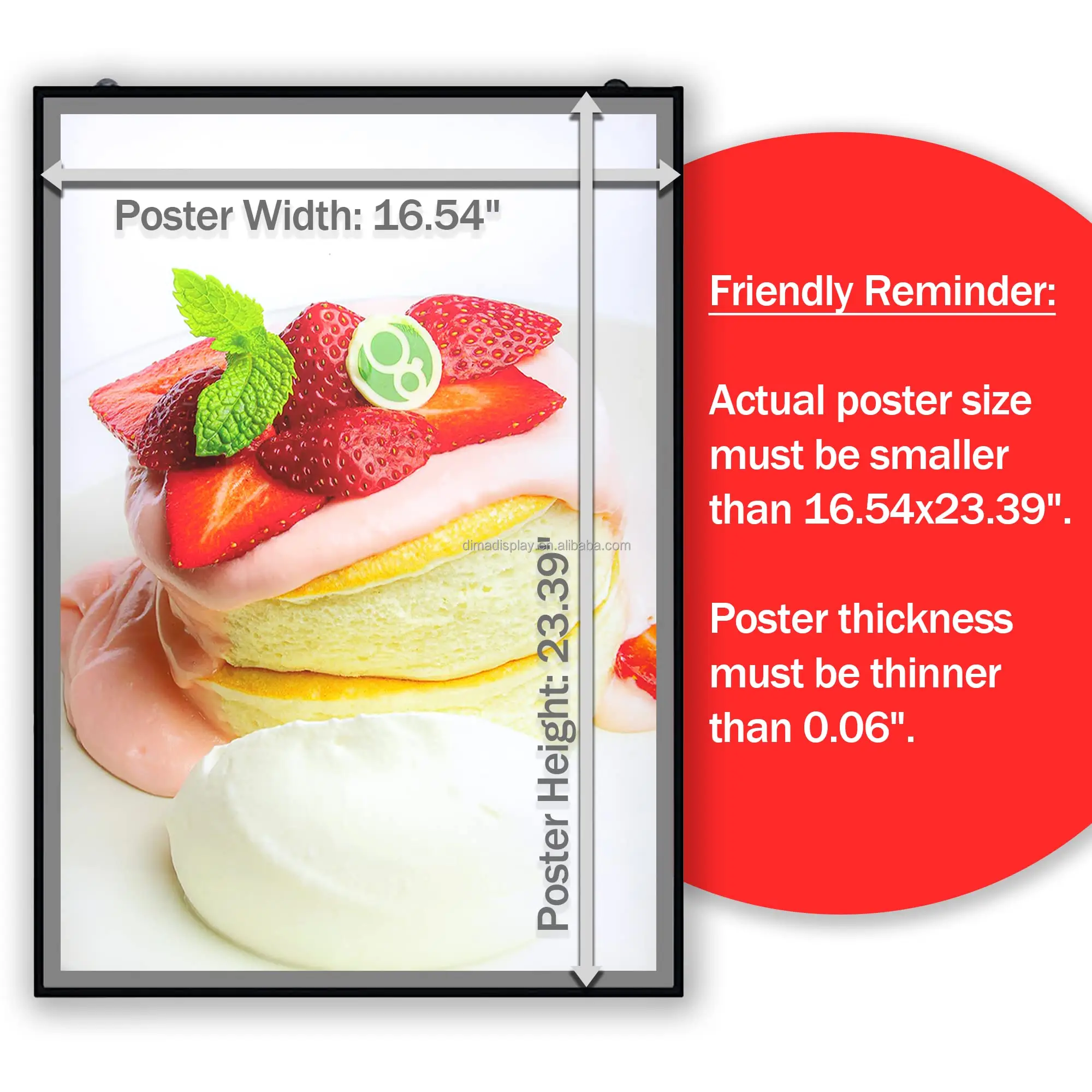 A1 A2 A3 A4 Ultra Slim Led Advertising Light Box Illuminate Led Poster ...
