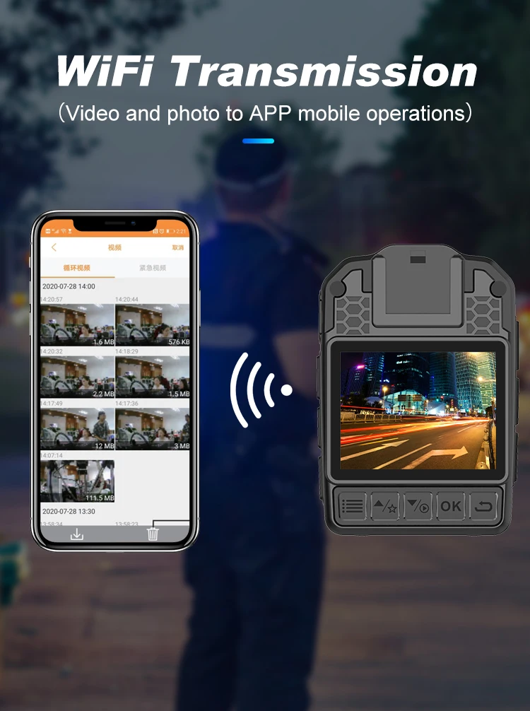 Mini 1440P HD Body Worn Cameras for Security Guard IP66 Waterproof 2.0 ...