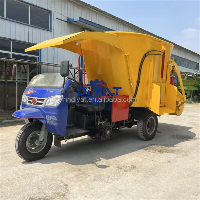 Dairy Farm Tmr Cattle Feed Mixing Machine - Buy Single Auger Tmr Mixing ...