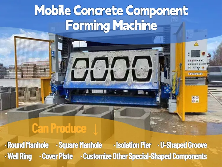 Auto Mobile Manhole Making Machine - Precast Concrete Pipes