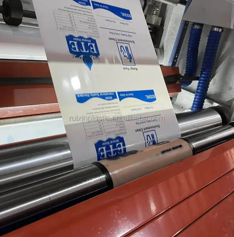 2 Color Bopp PE Opp Label Film Printing Machine for Plastic Nylon ...
